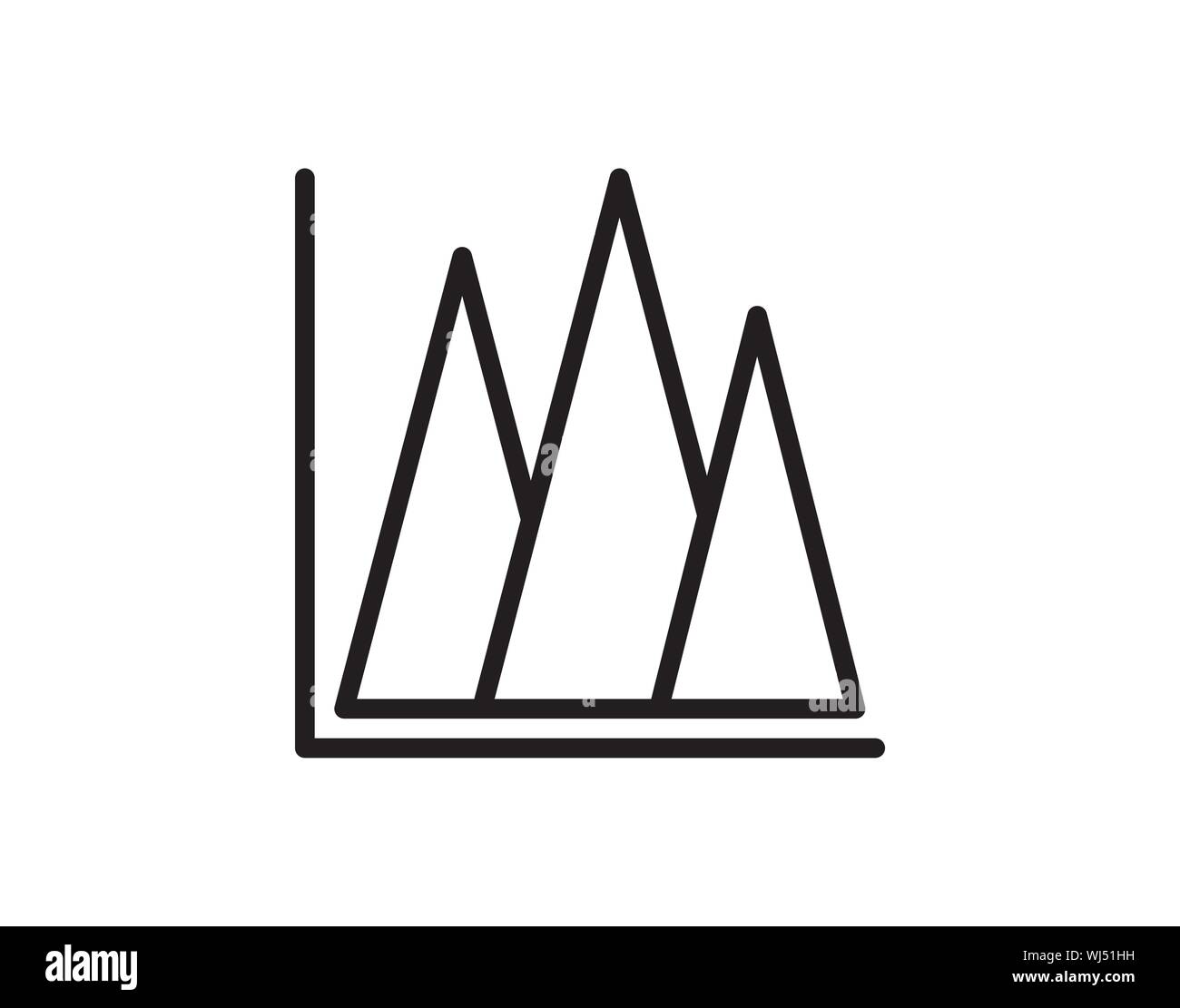 Pyramid graph vector icon Stock Vector Image & Art - Alamy