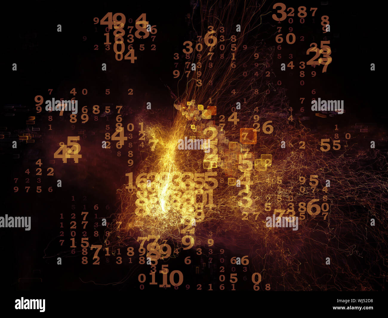 Calculation of numbers in the science of astronomy hi-res stock ...