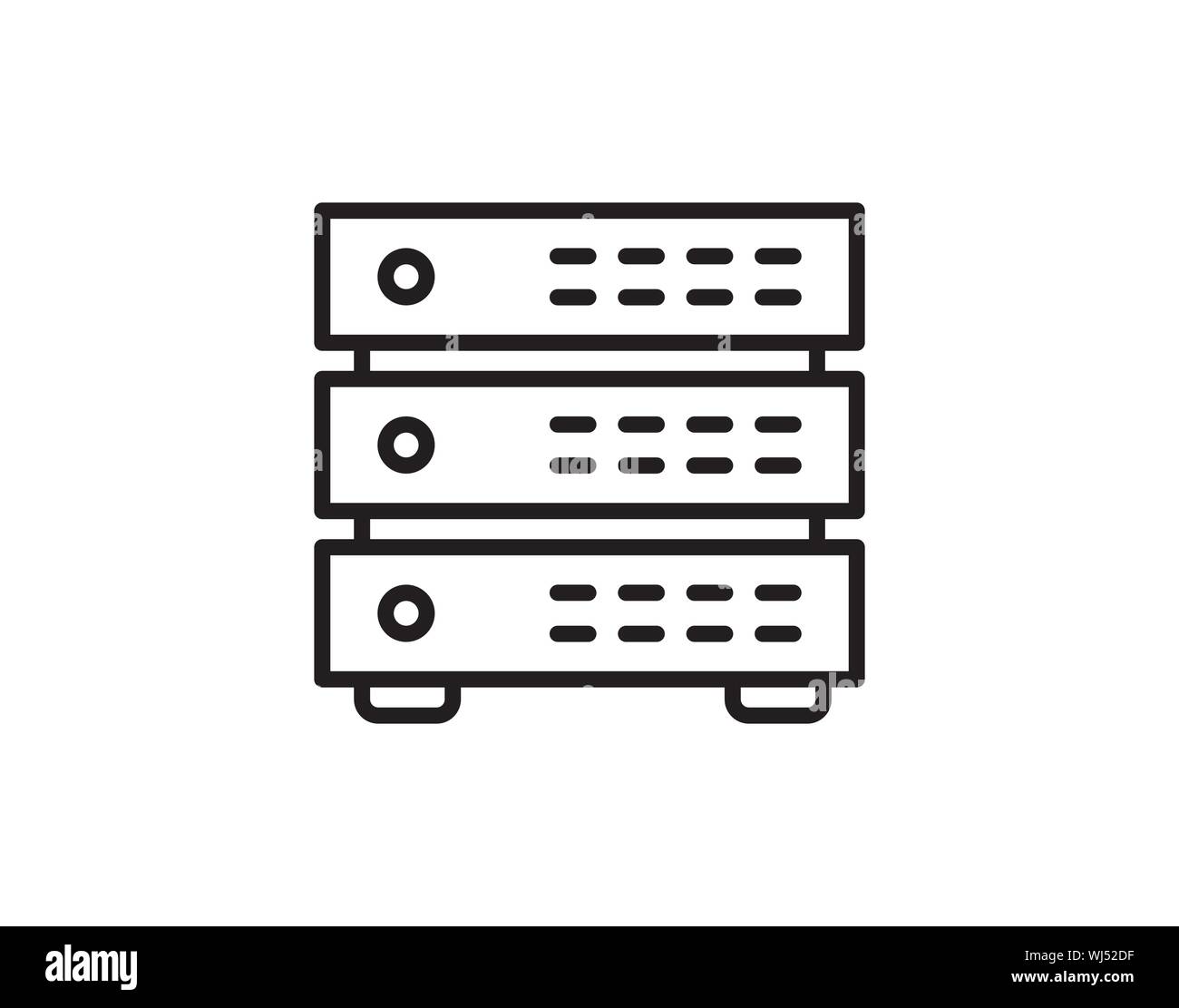 Database center storage system Cut Out Stock Images & Pictures - Alamy