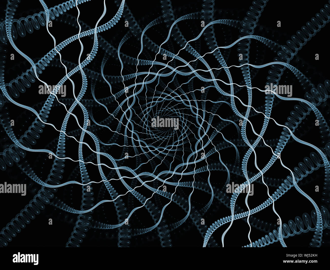 Pure Geometry series. Background of isolated spiral elements for your ...