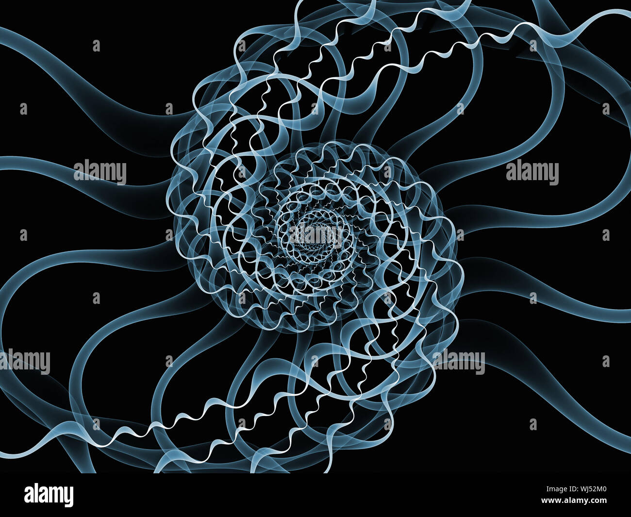Pure Geometry series. Background of isolated spiral elements for your ...