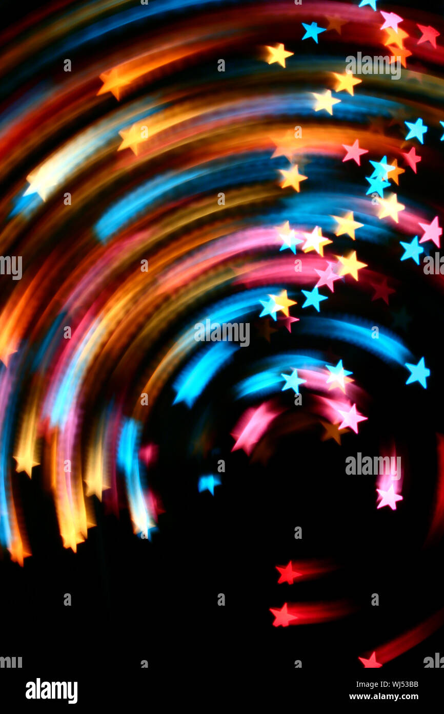abstract disco colored stars motion background Stock Photo - Alamy