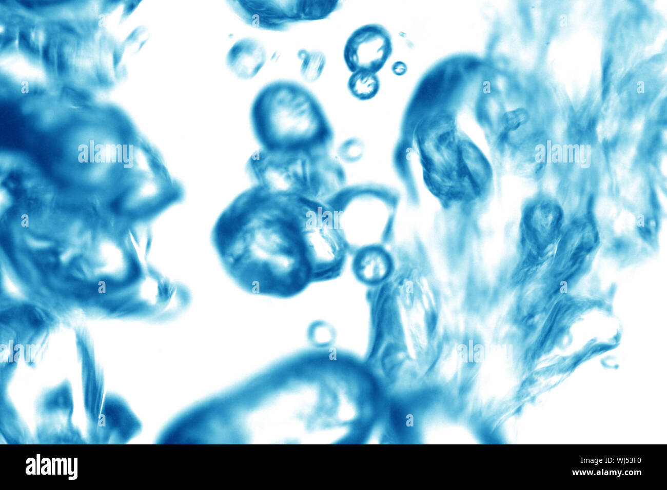 blue water bubbles clean background Stock Photo - Alamy