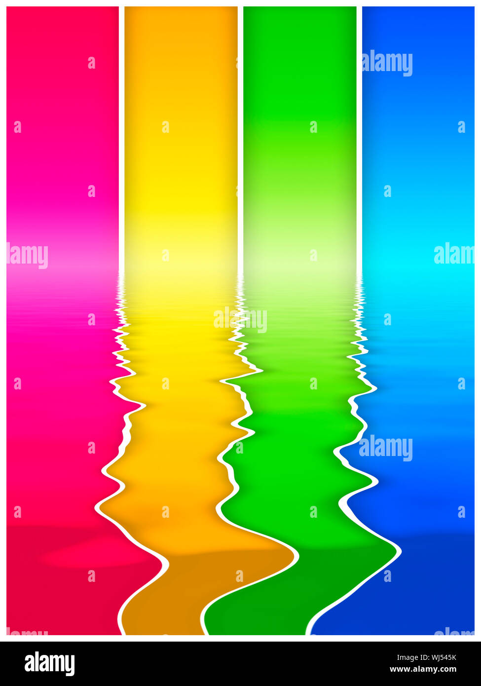 An image of a beautiful four colors background Stock Photo - Alamy