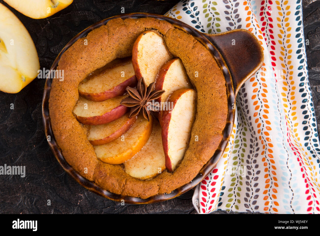 Gingerbread cake with apple Stock Photo - Alamy
