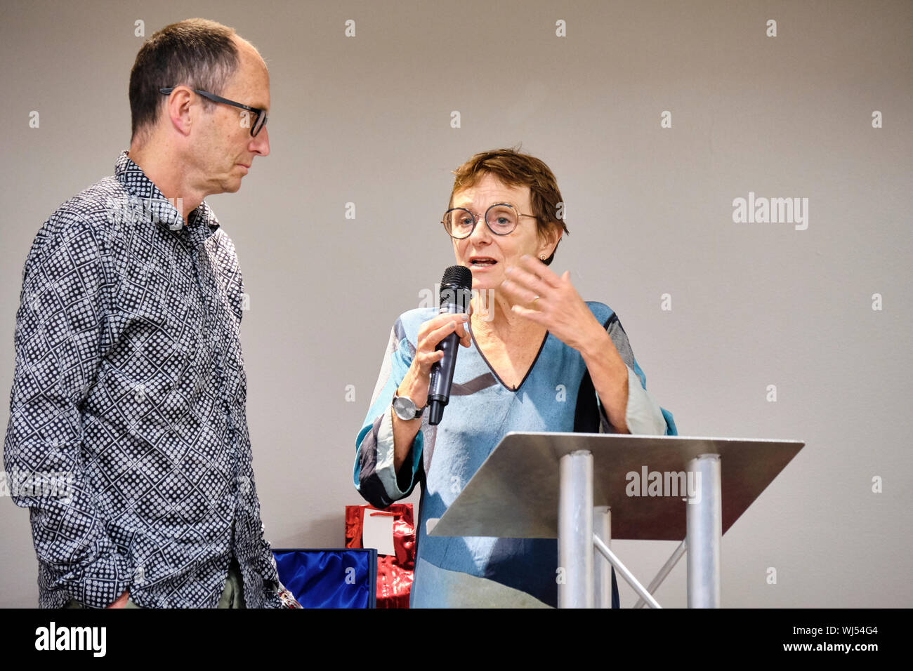 Nicci Gerrard and Sean French (Nicci French) at the NAWGFest 2019 Gala ...