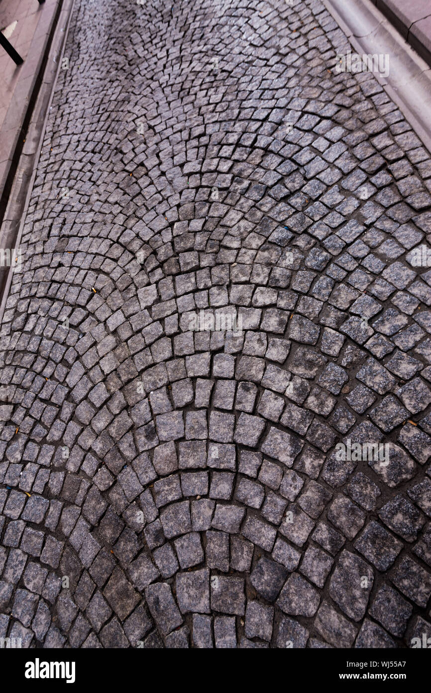Cobblestone Pattern on Street in Istanbul Stock Photo - Alamy