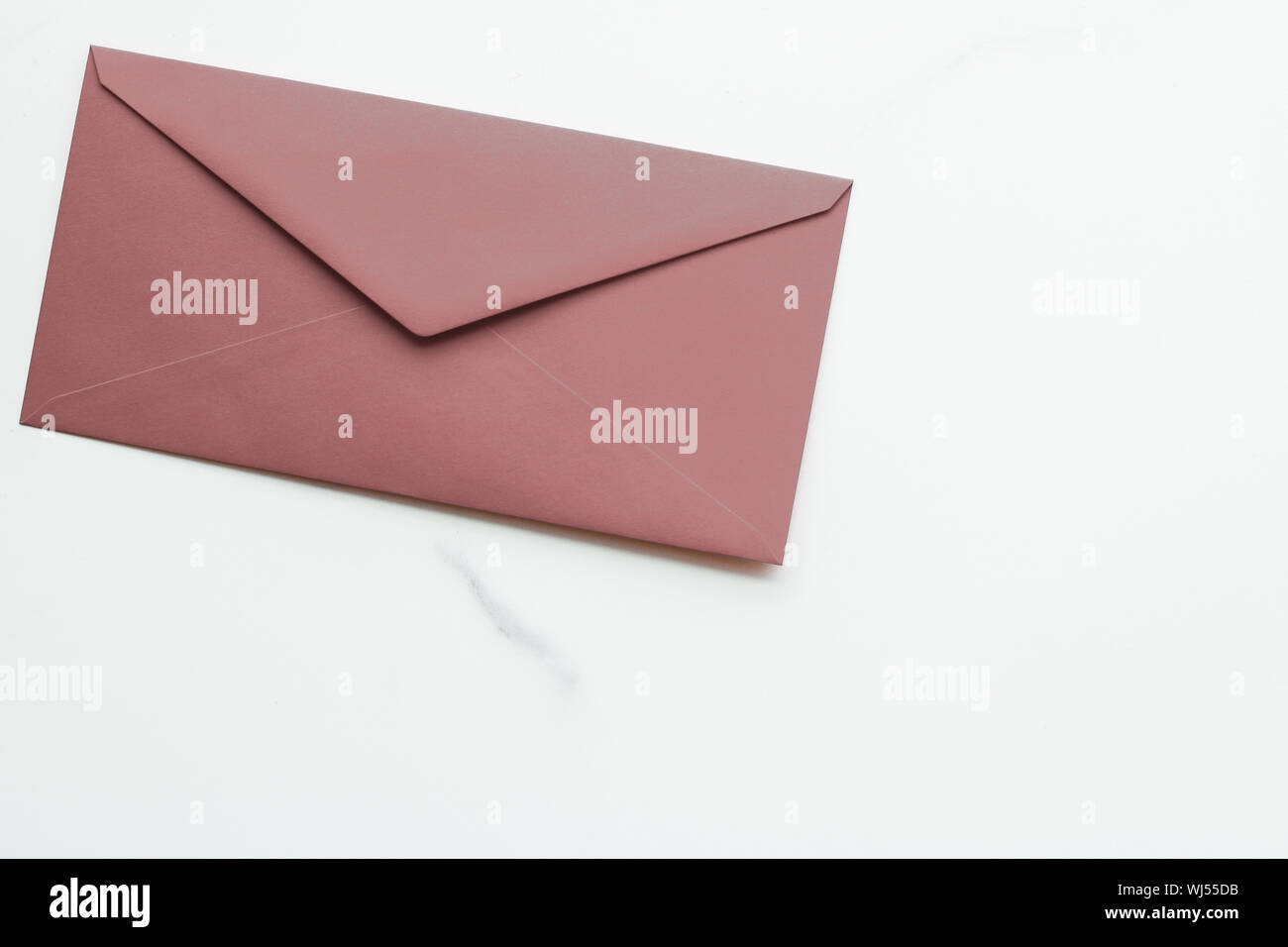 Postal service, newsletter and greeting card concept - Blank paper ...