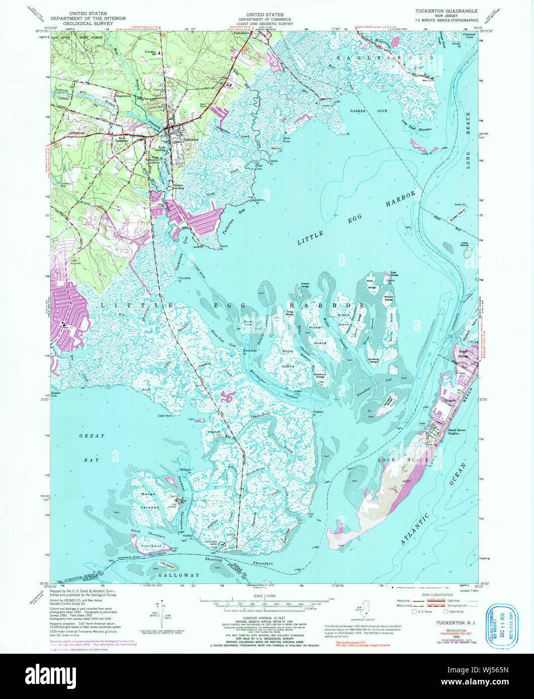 Map of tuckerton hi-res stock photography and images - Alamy