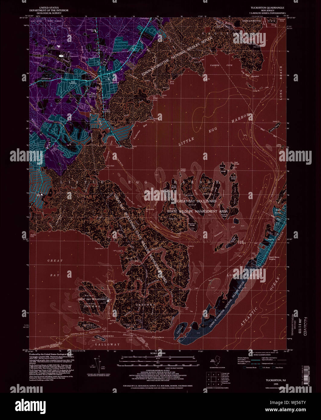 Map of tuckerton hi-res stock photography and images - Alamy