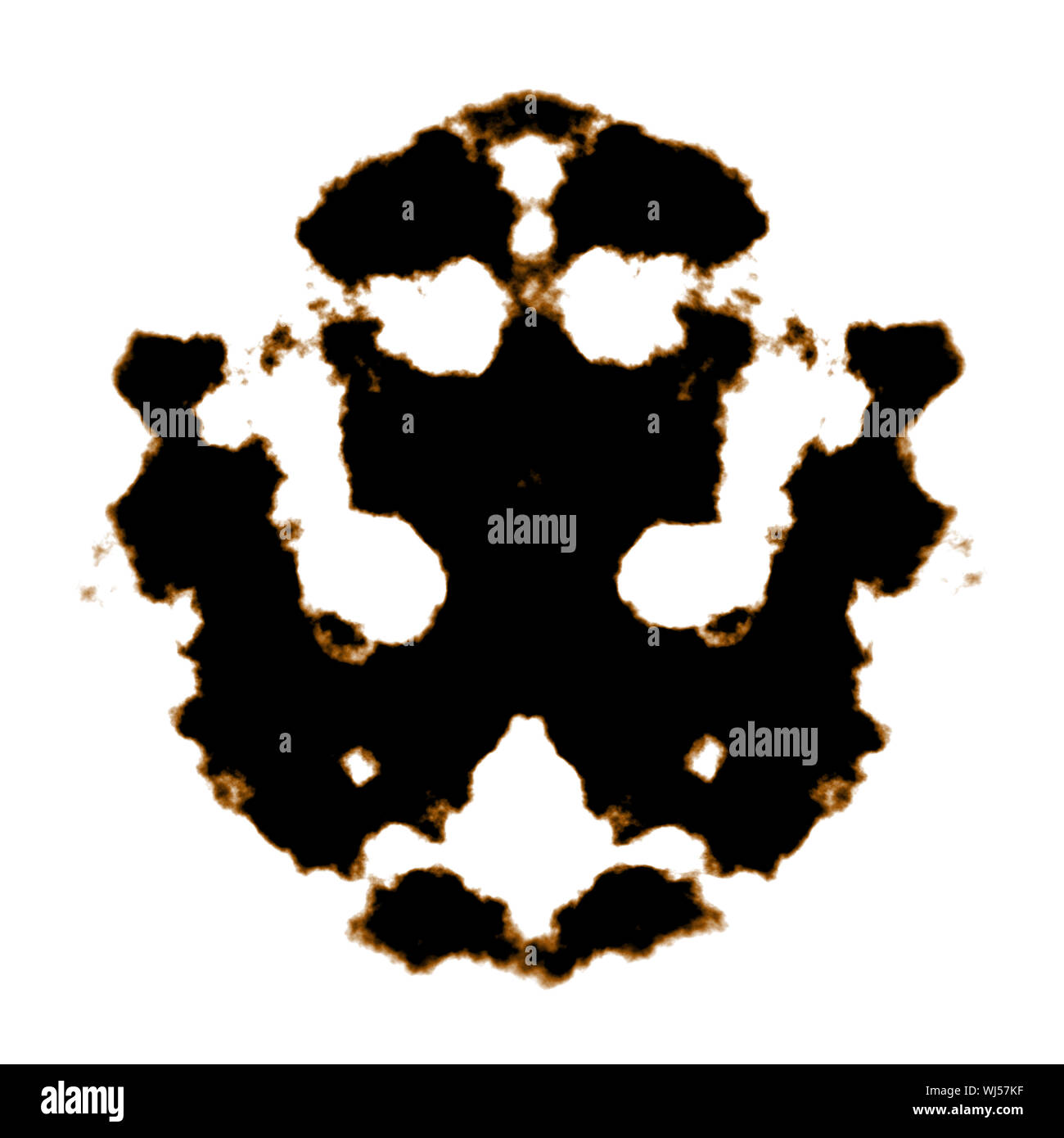Rorschach Test of an Ink Blot Card Stock Photo - Alamy