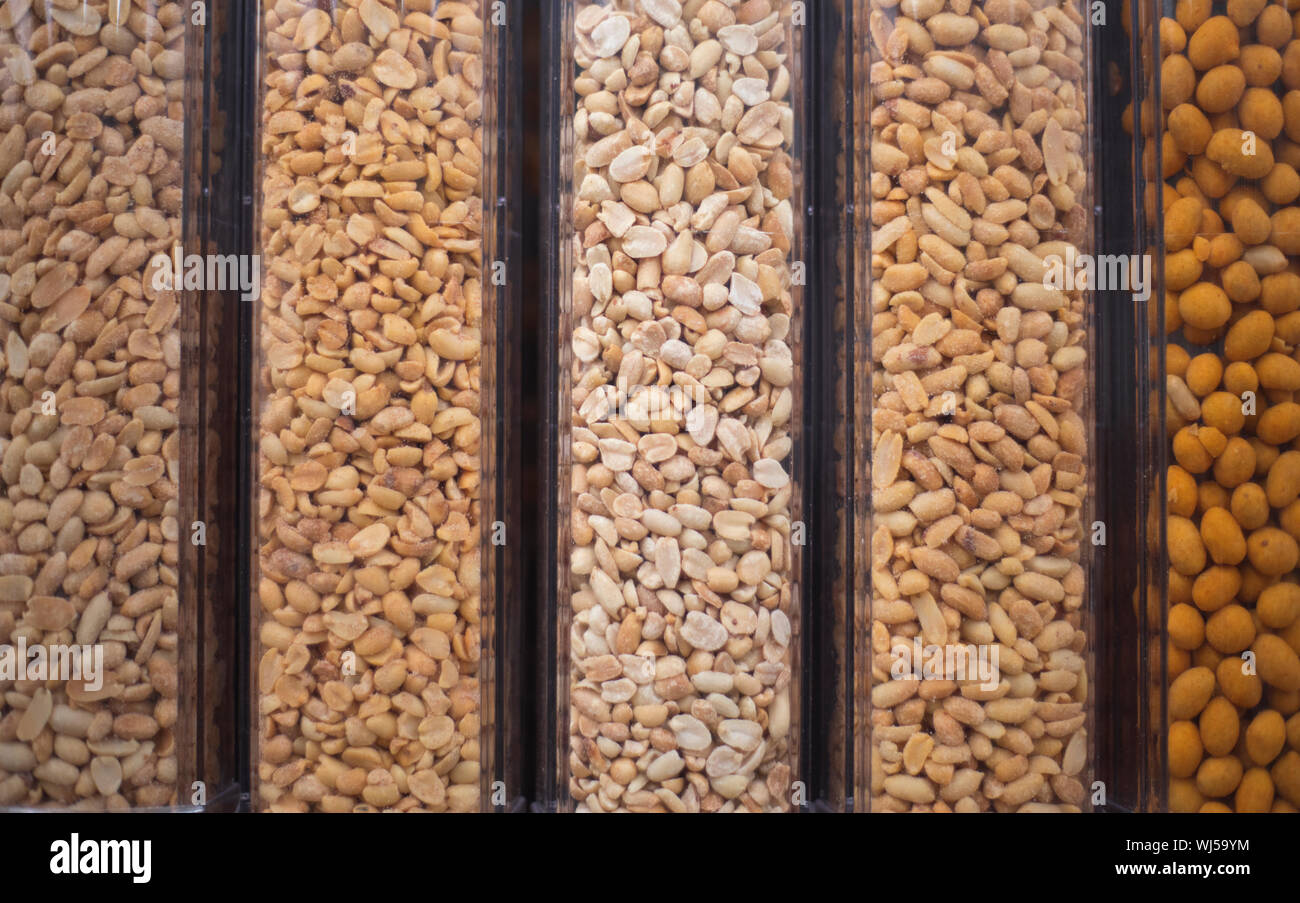 Nuts are on the counter in the store. Food Stock Photo - Alamy