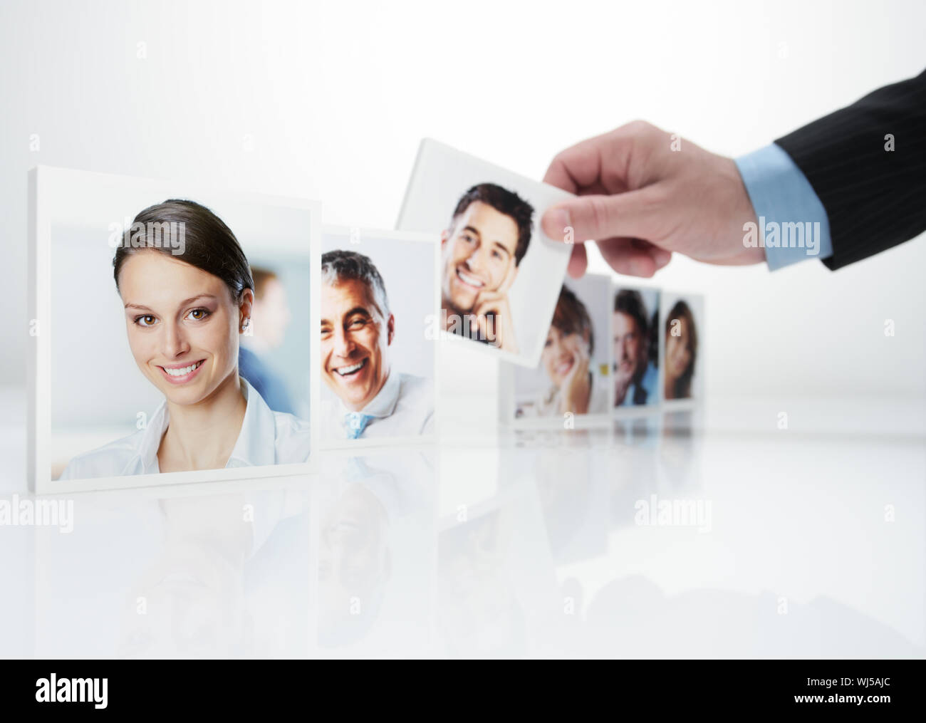Human Resources concept, Portraits of a group of business people Stock ...
