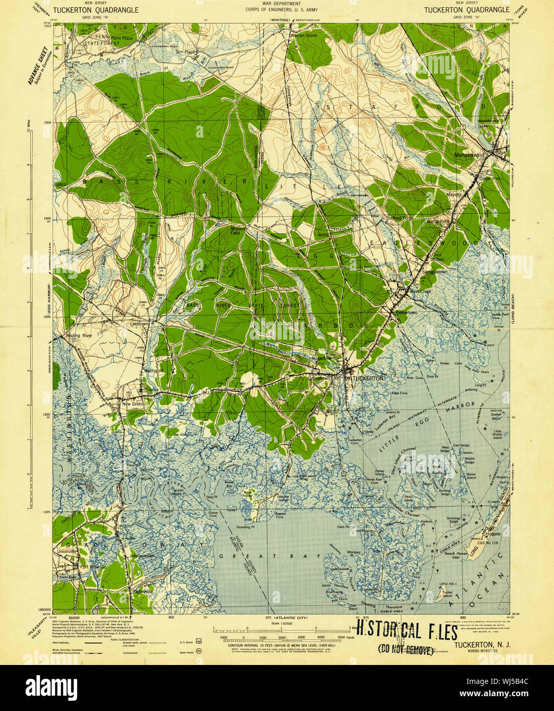 Map of tuckerton hi-res stock photography and images - Alamy