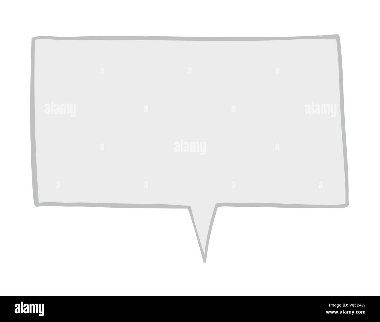 Vector illustration speech bubble. Hand drawn. Colored outlines Stock ...