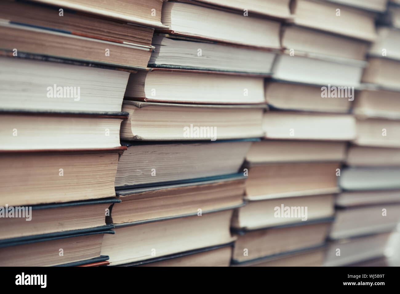 Rows and columns of numerous books Stock Photo - Alamy