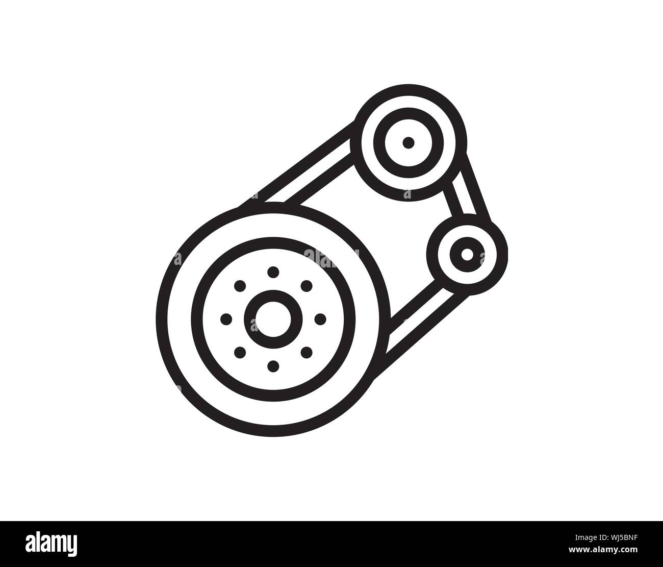 Linear car transmission icon from Car parts outline collection Stock ...