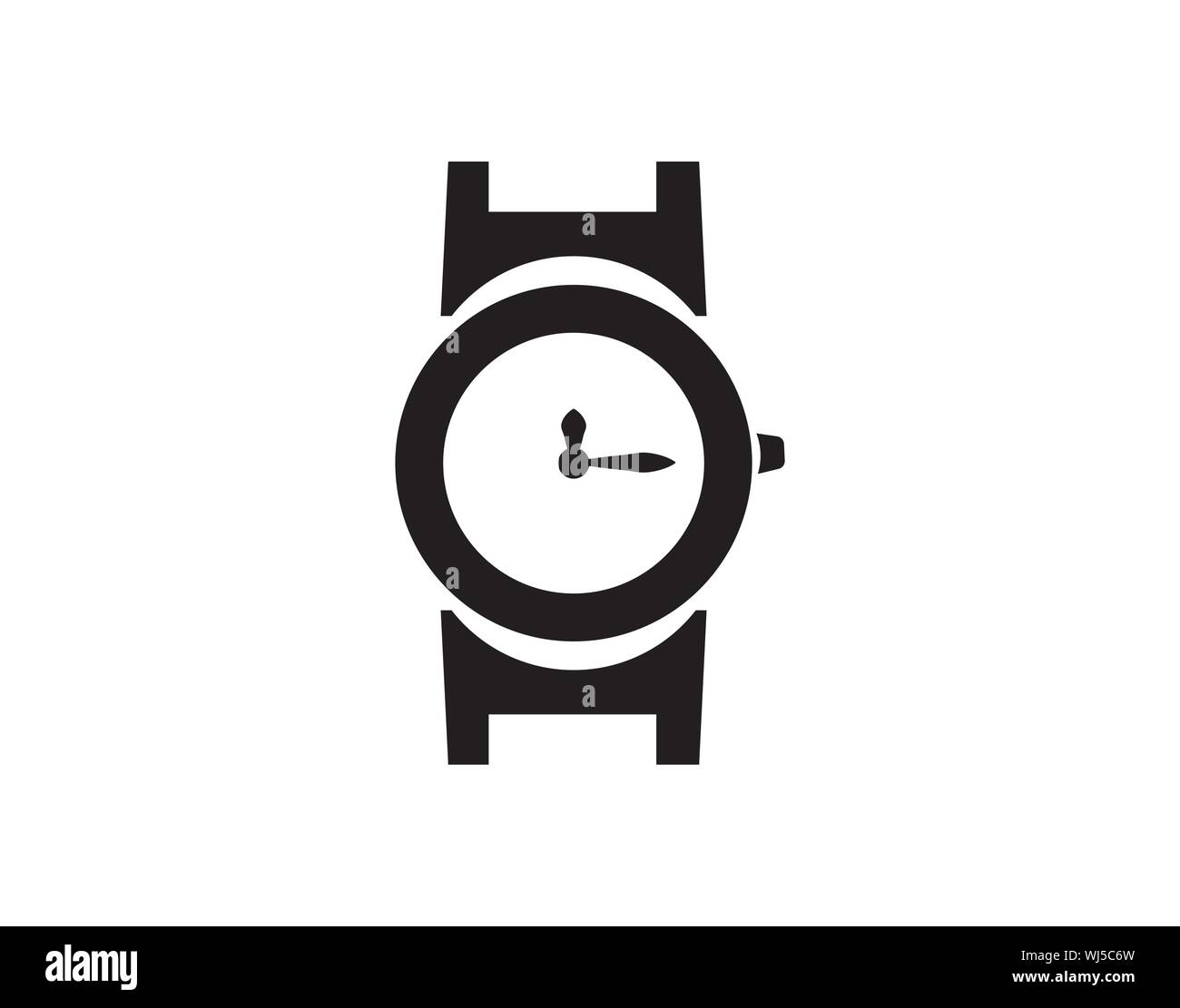 Watch icon.Simple flat symbol. Perfect pictogram illustration on white ...