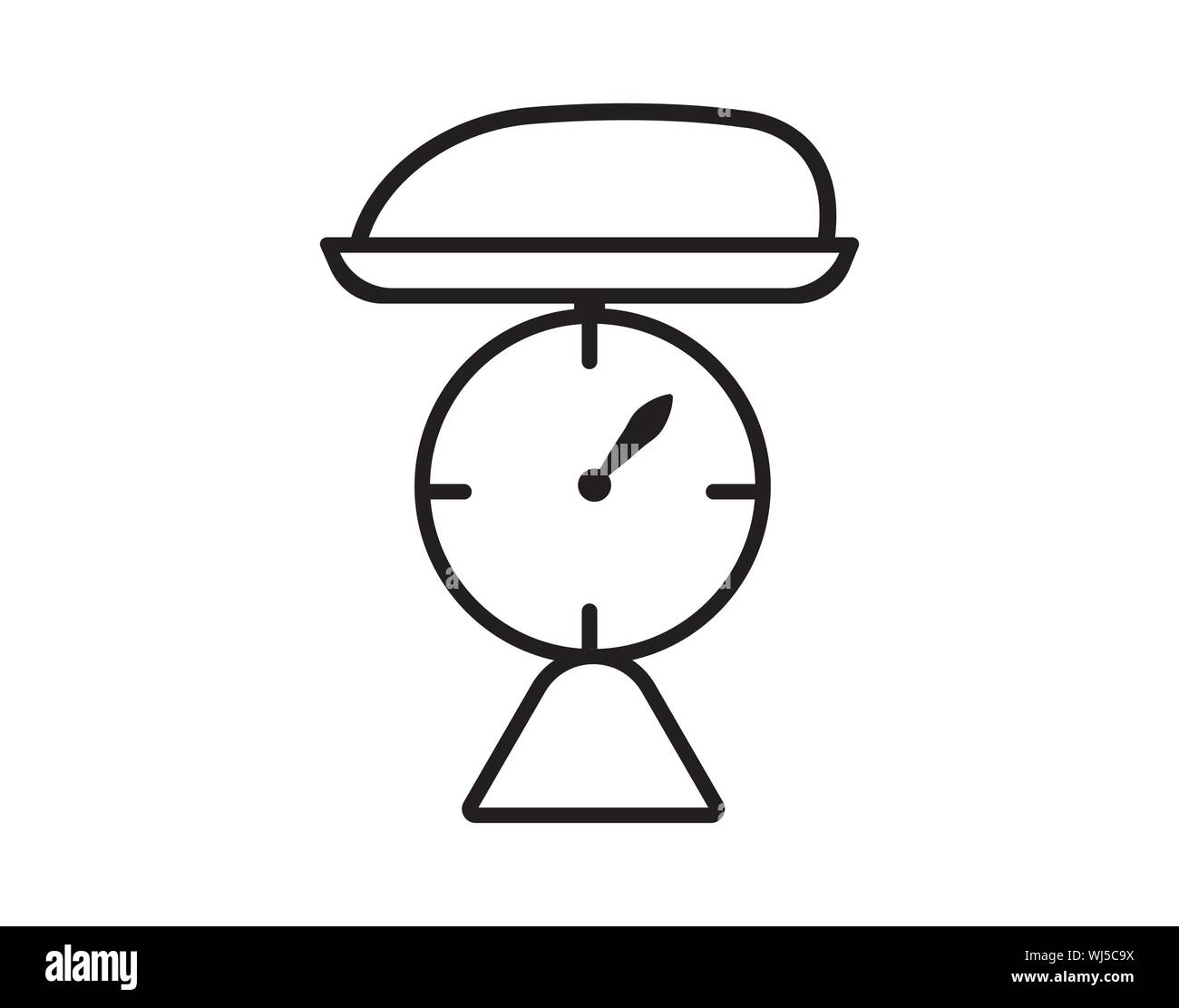 Weight icon vector. Simple flat symbol. Perfect pictogram illustration ...
