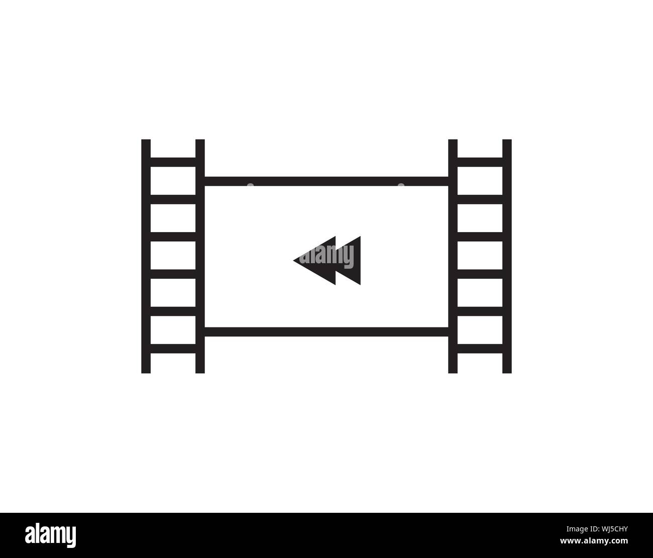 Reverse rewind icon media player Stock Vector Images - Alamy