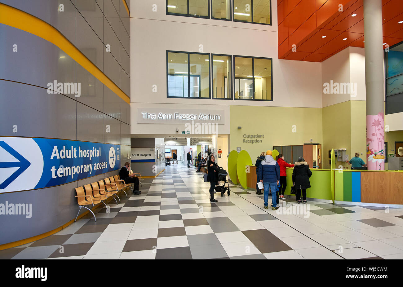 Interior of the NHS Queen Elizabeth Royal hospital for children in ...