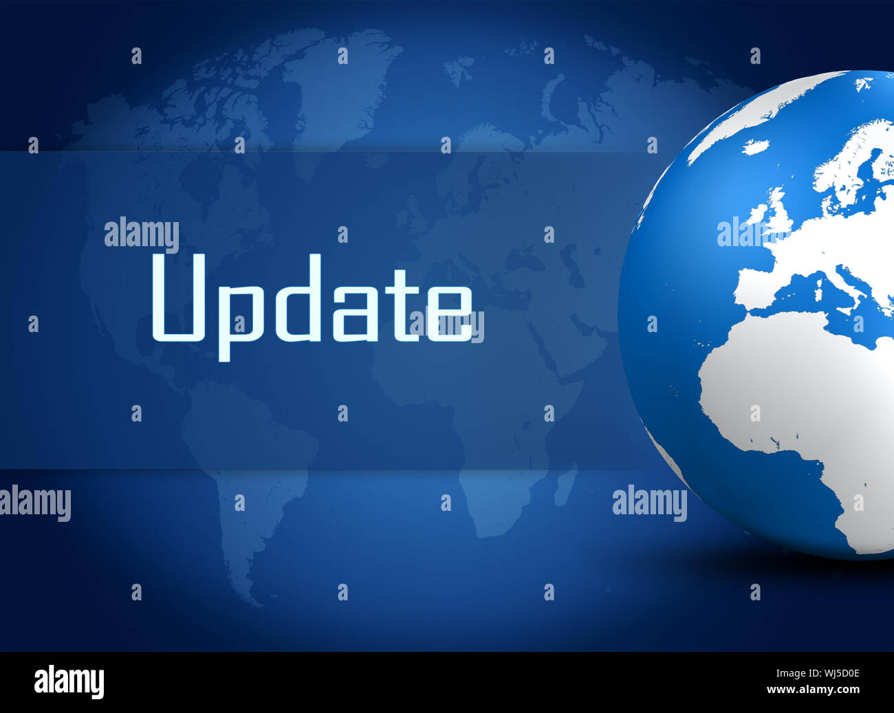 Upgrade concept globe on hi-res stock photography and images - Alamy