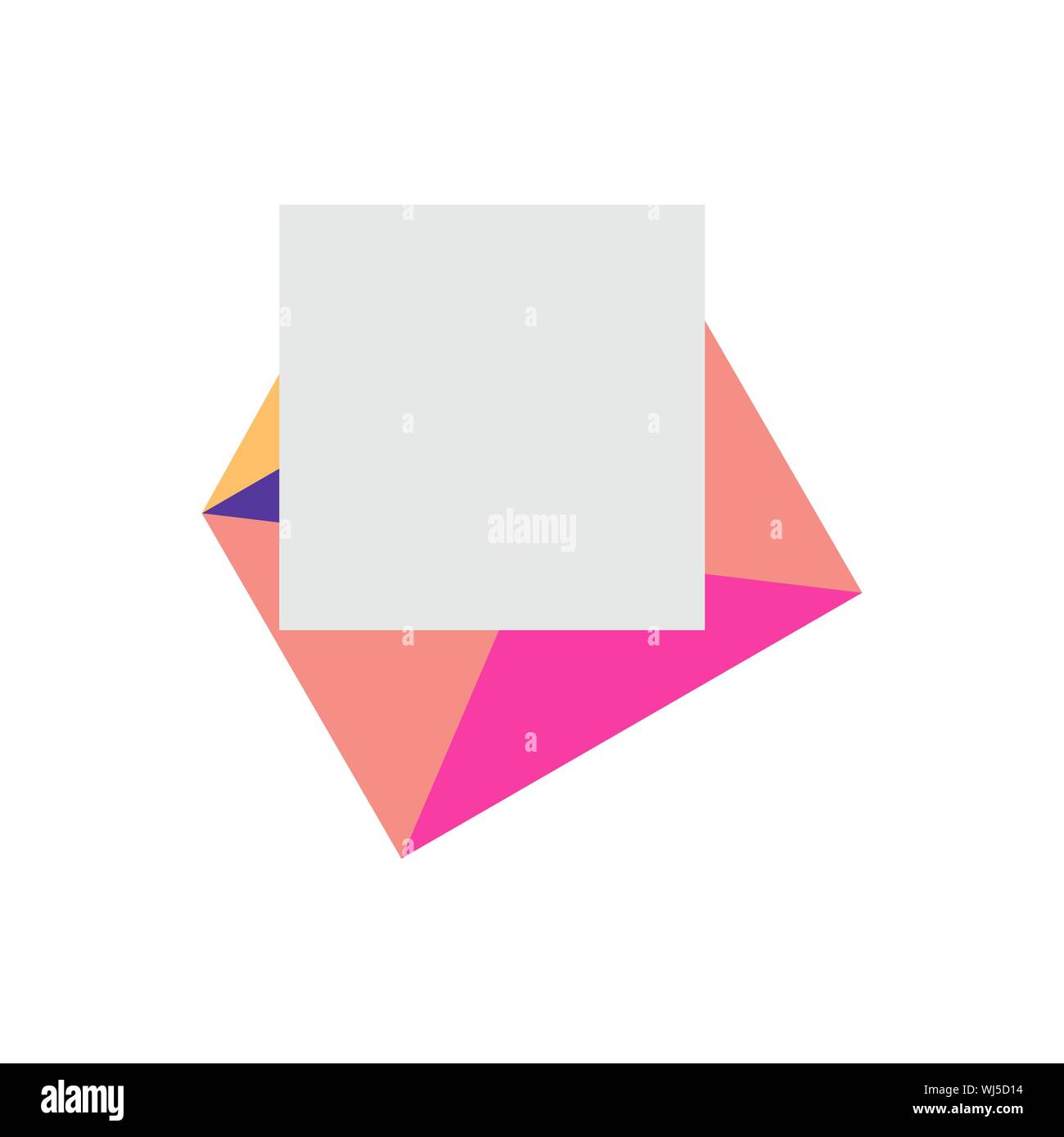 Open mail envelope. Paper sheet on top. Mail symbol for web design ...