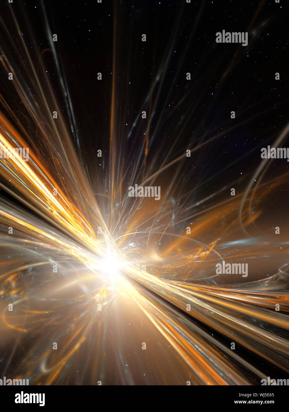 An image of a nice and colorful sunburst in space Stock Photo - Alamy
