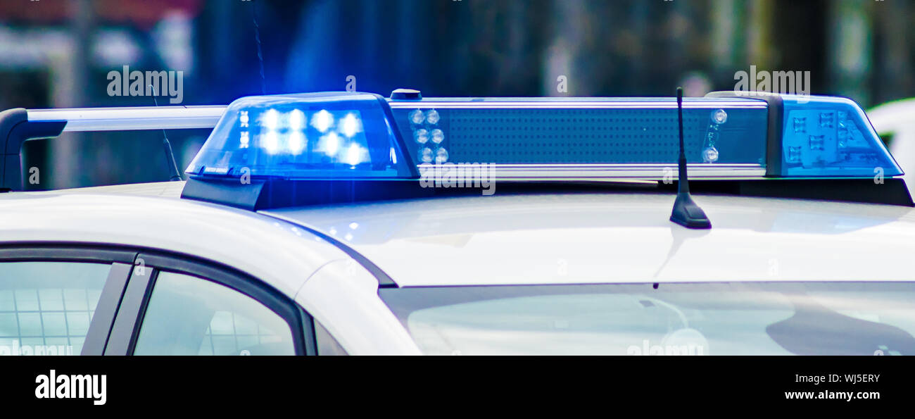 Police vehicle lighting hi-res stock photography and images - Alamy