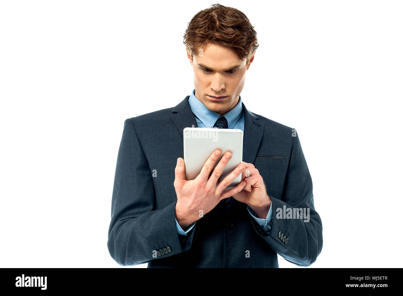 Reviewing tablet data manager hi-res stock photography and images - Alamy