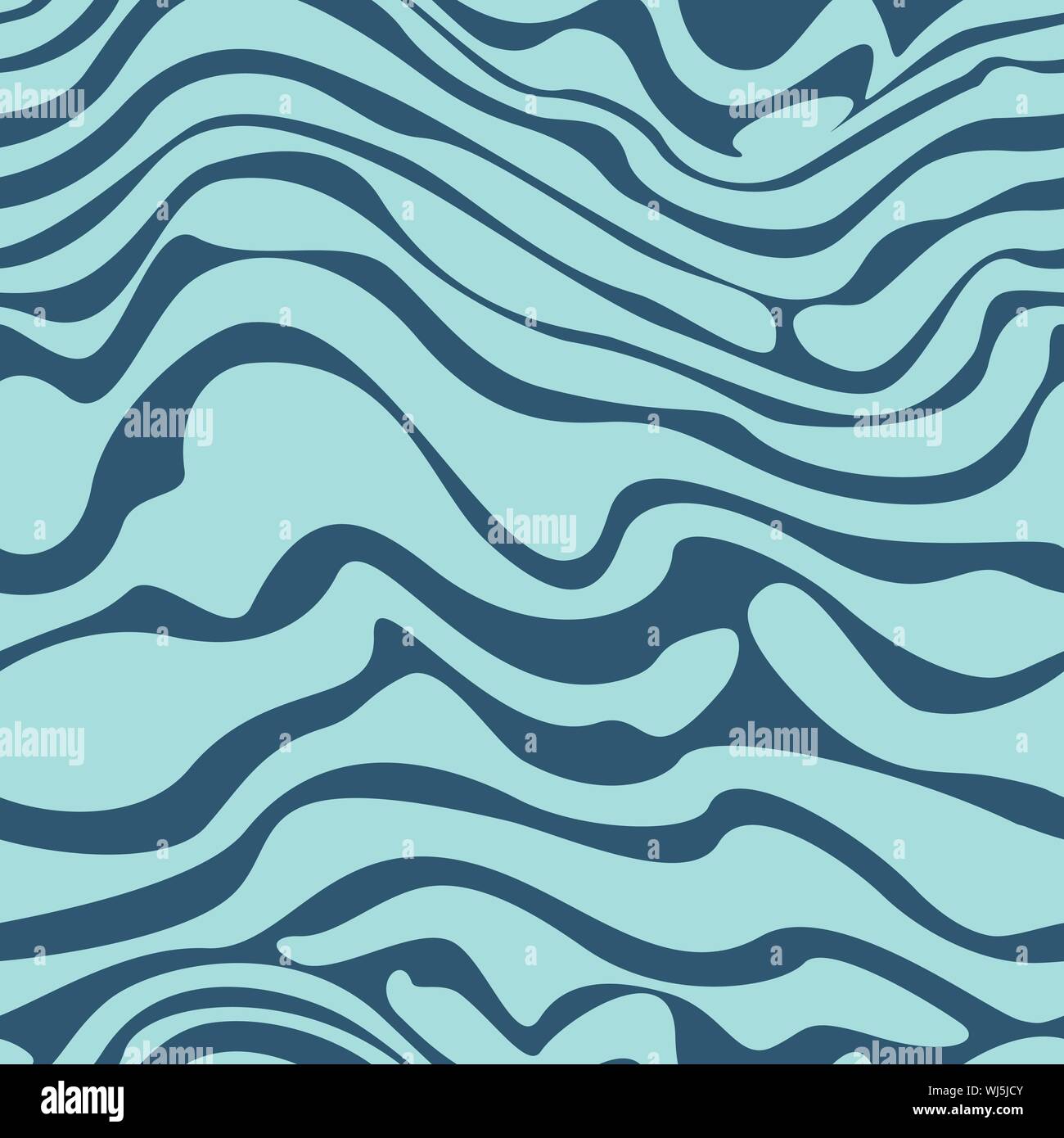blue flowing lines seamless pattern for fashion design. Pattern ...