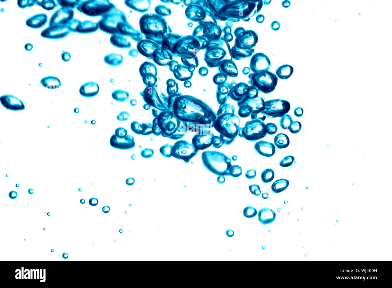 blue water bubbles clean background Stock Photo - Alamy
