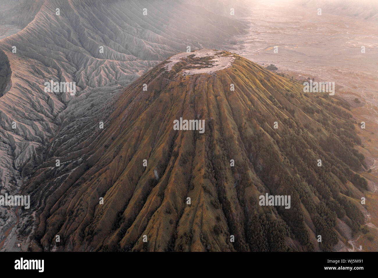 Mount Bromo volcano in the National Park in Eastern Java, Indonesia ...