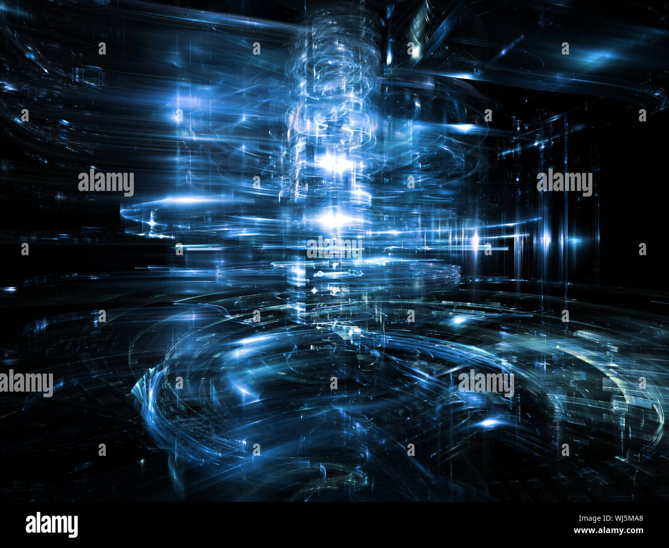 City Lights series. Background design of technological fractal textures ...