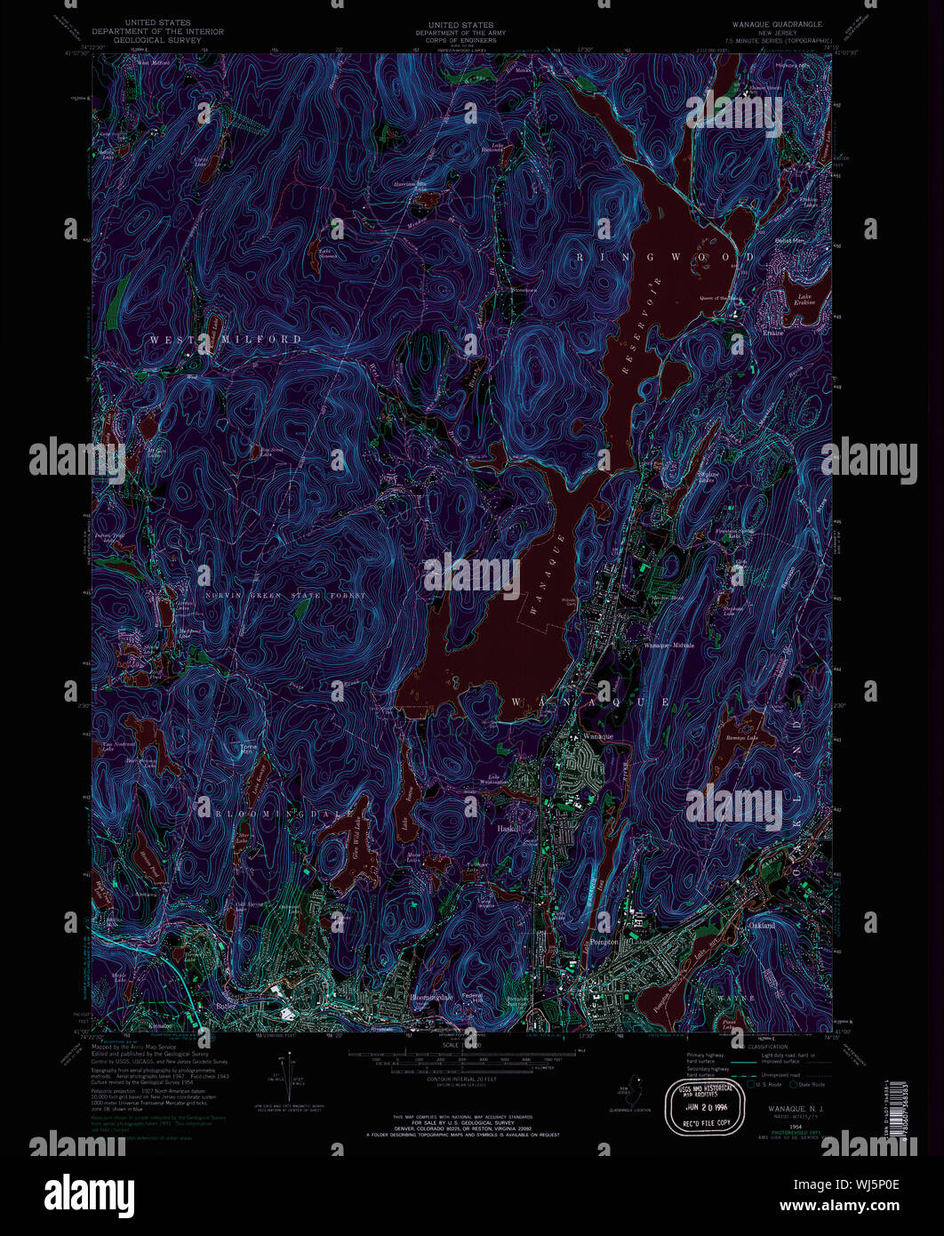 Wanaque new jersey map hi-res stock photography and images - Alamy