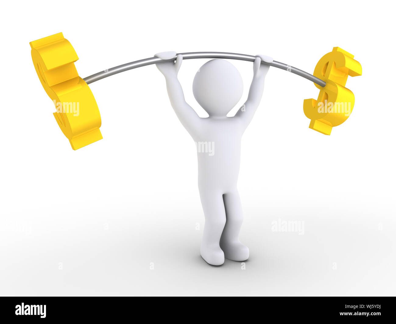 Dumbbell money 3d hi-res stock photography and images - Alamy