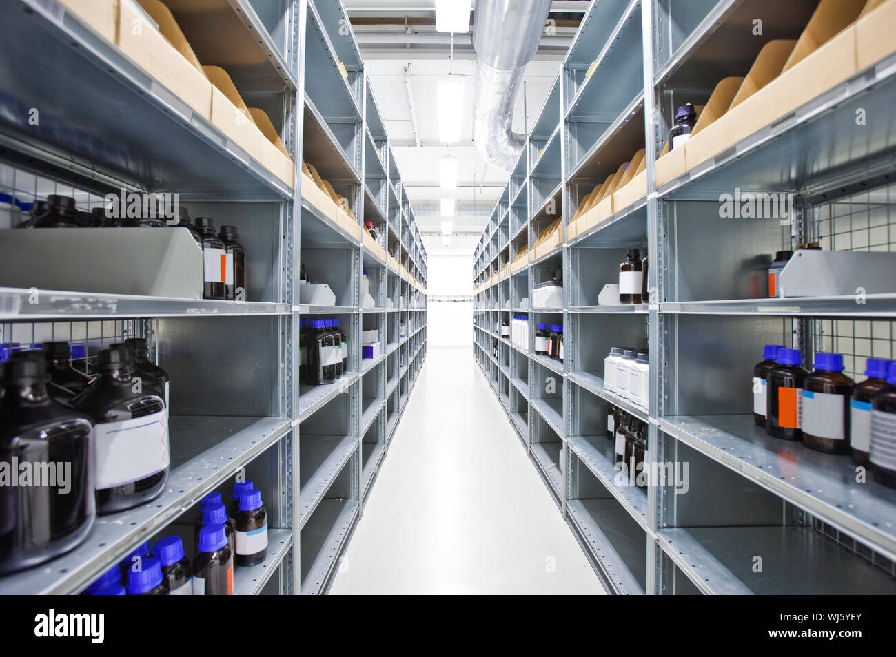 Interior of a Medicine Warehouse Stock Photo - Alamy