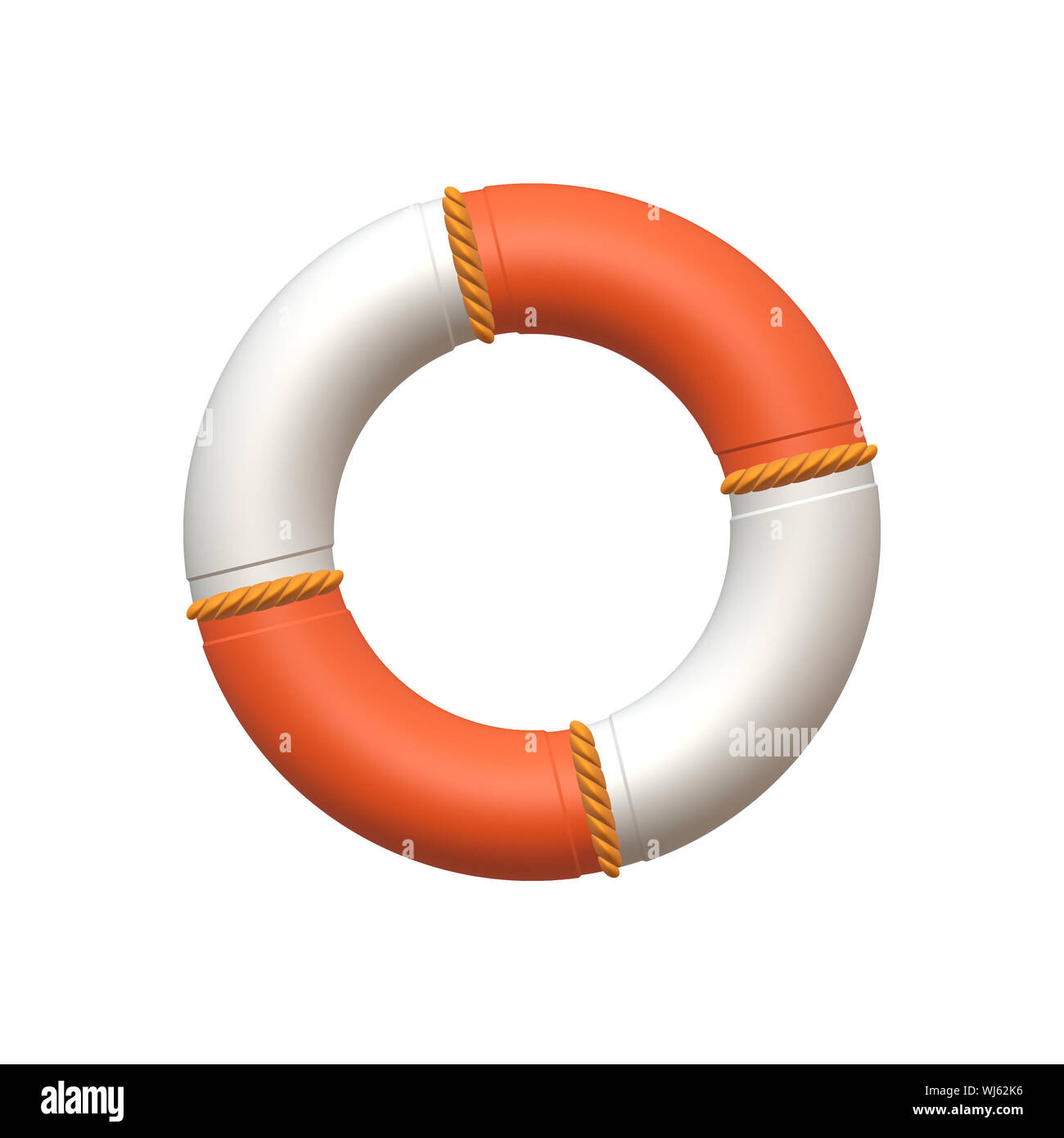 Lifebuoy life ring rope Cut Out Stock Images & Pictures - Alamy
