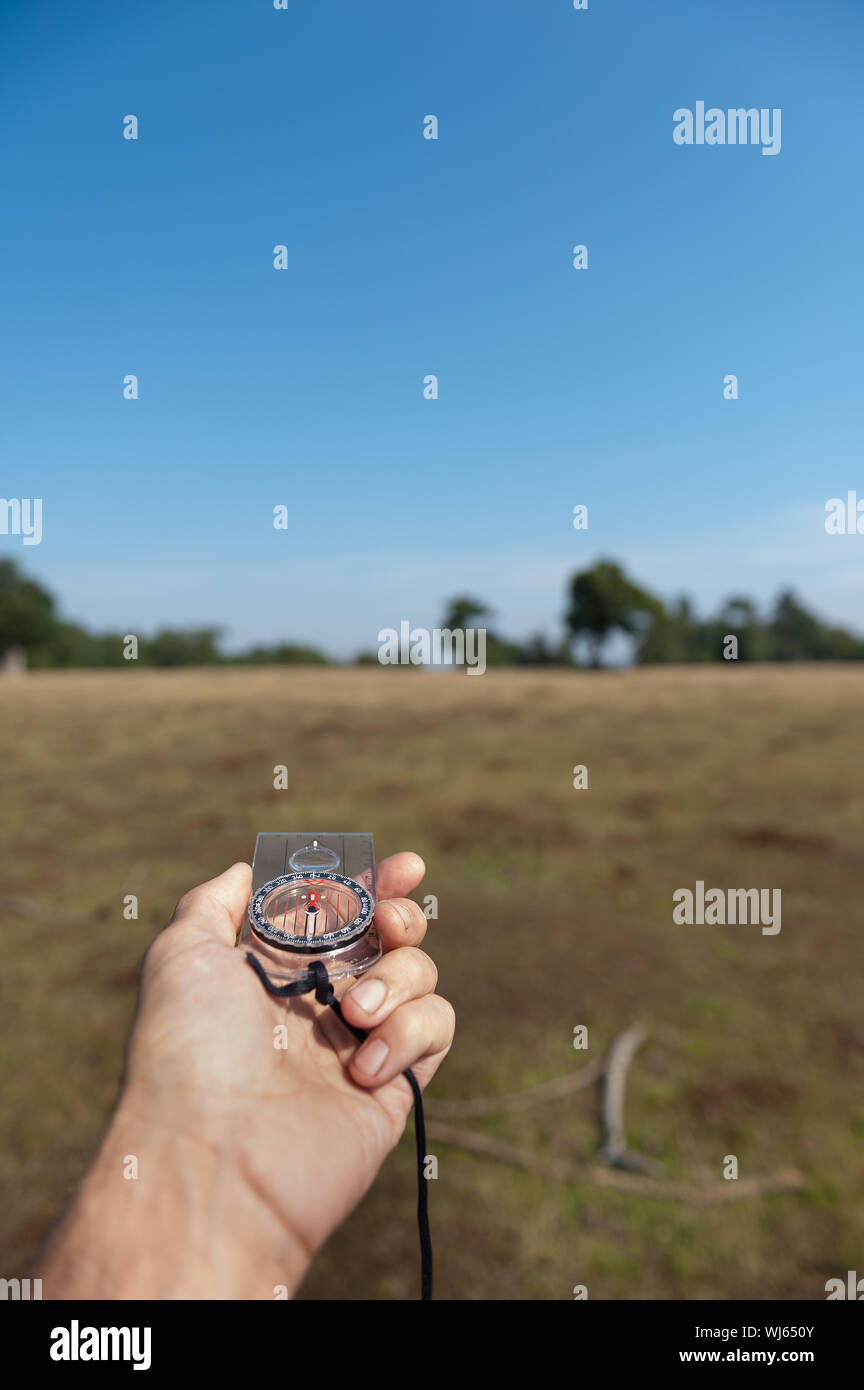 Hand bearing compass map hi-res stock photography and images - Alamy