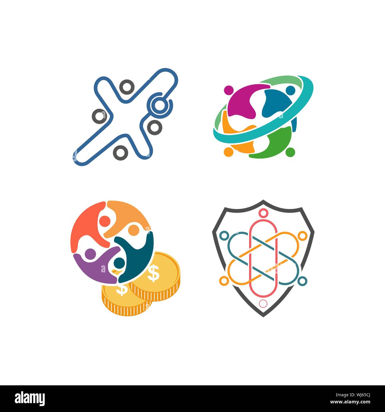 Trust Commitment Teamwork Together Business Illustration Vector Stock Vector Image & Art - Alamy