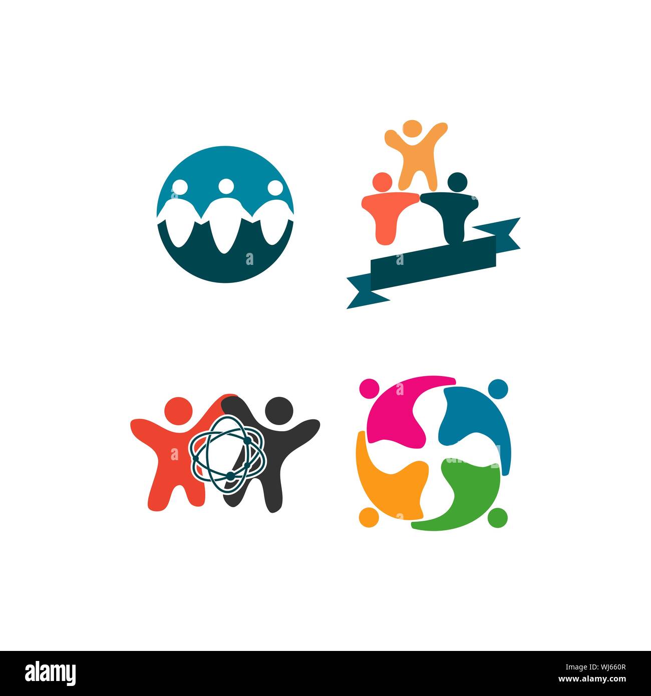Trust Commitment Teamwork Together Business Illustration Vector Stock ...