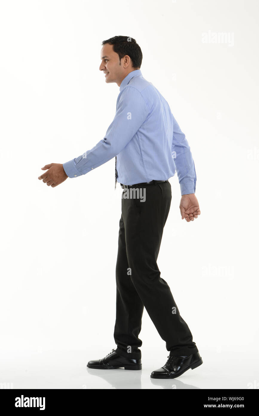 Businessman Walking Profile