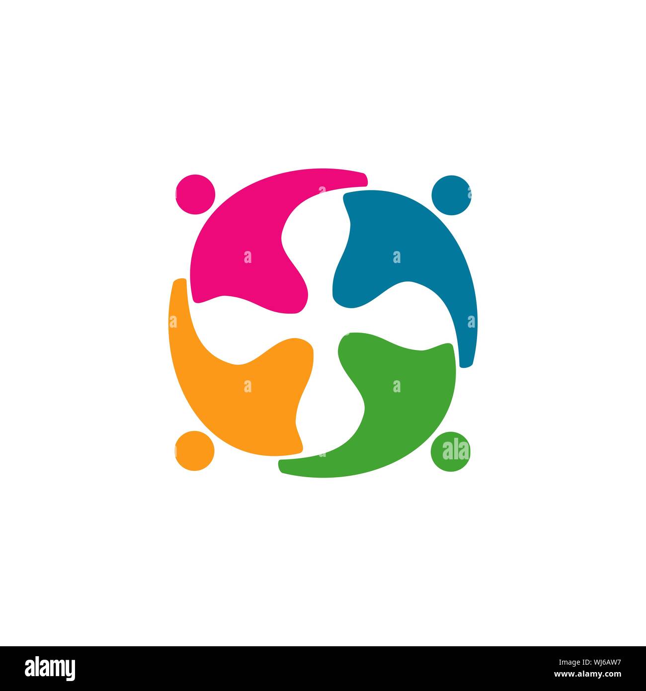 Trust Commitment Teamwork Together Business Illustration Vector Stock ...