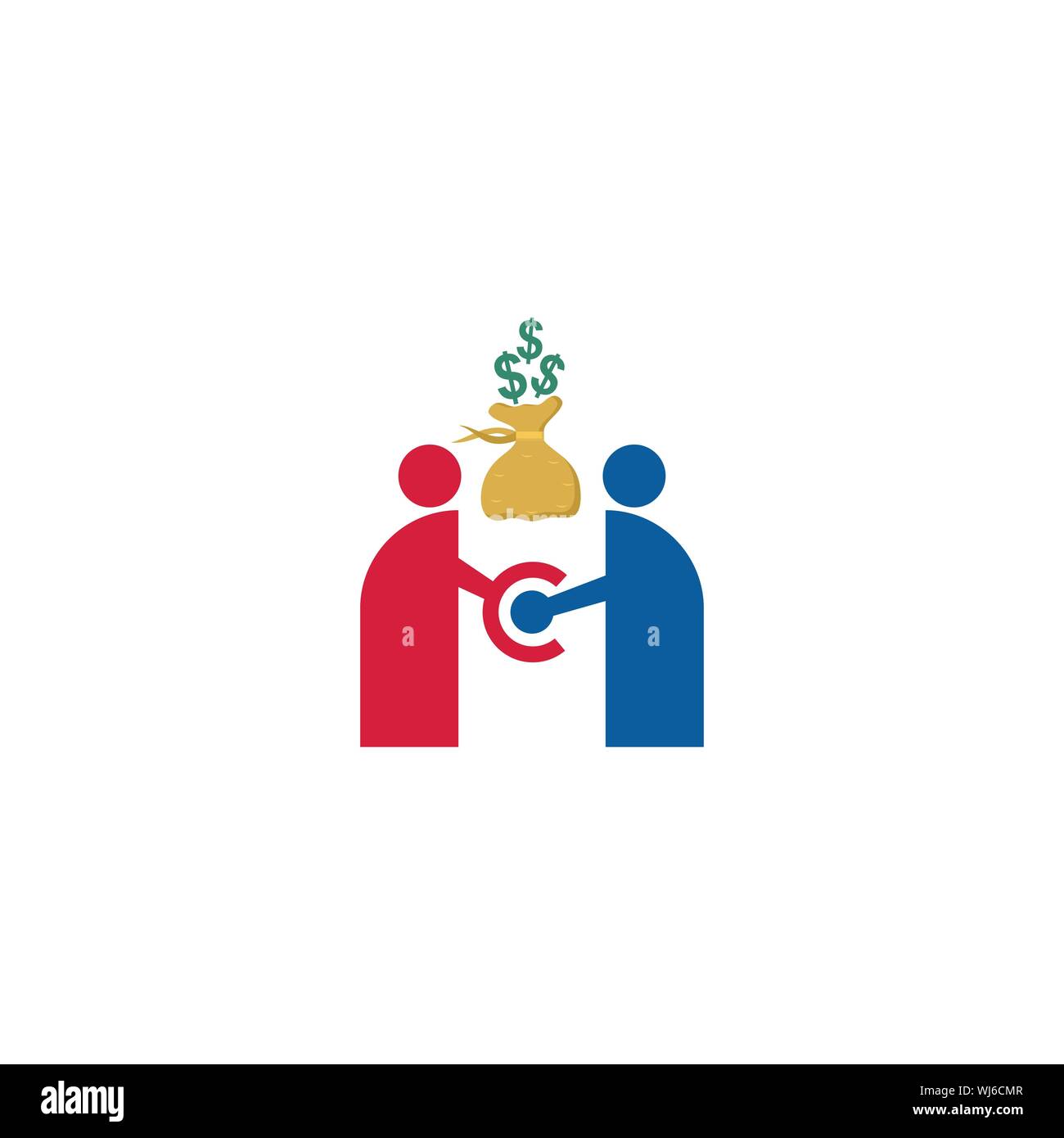 Trust Commitment Teamwork Together Business Illustration Vector Stock ...