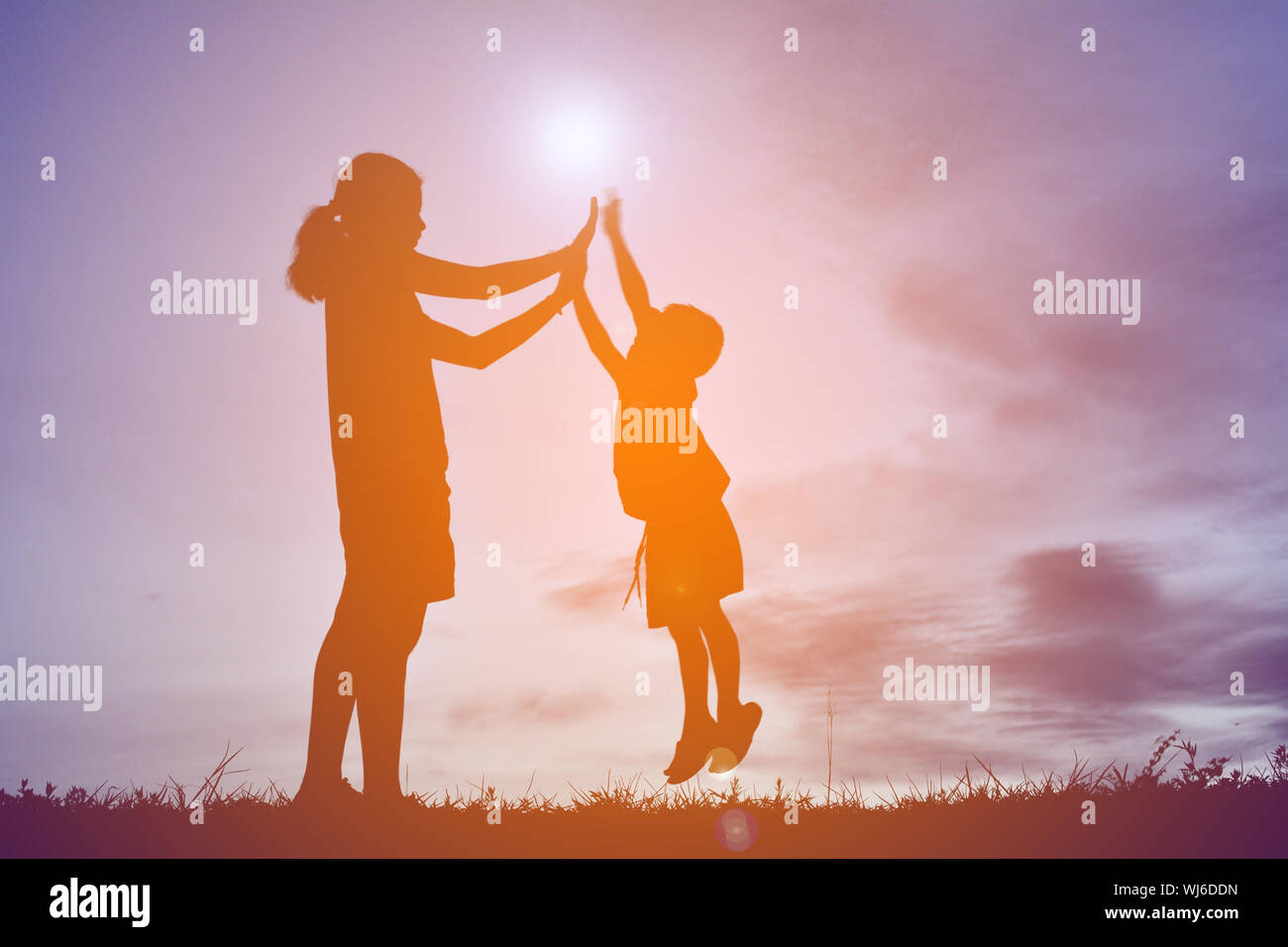 Boys high five hi-res stock photography and images - Alamy