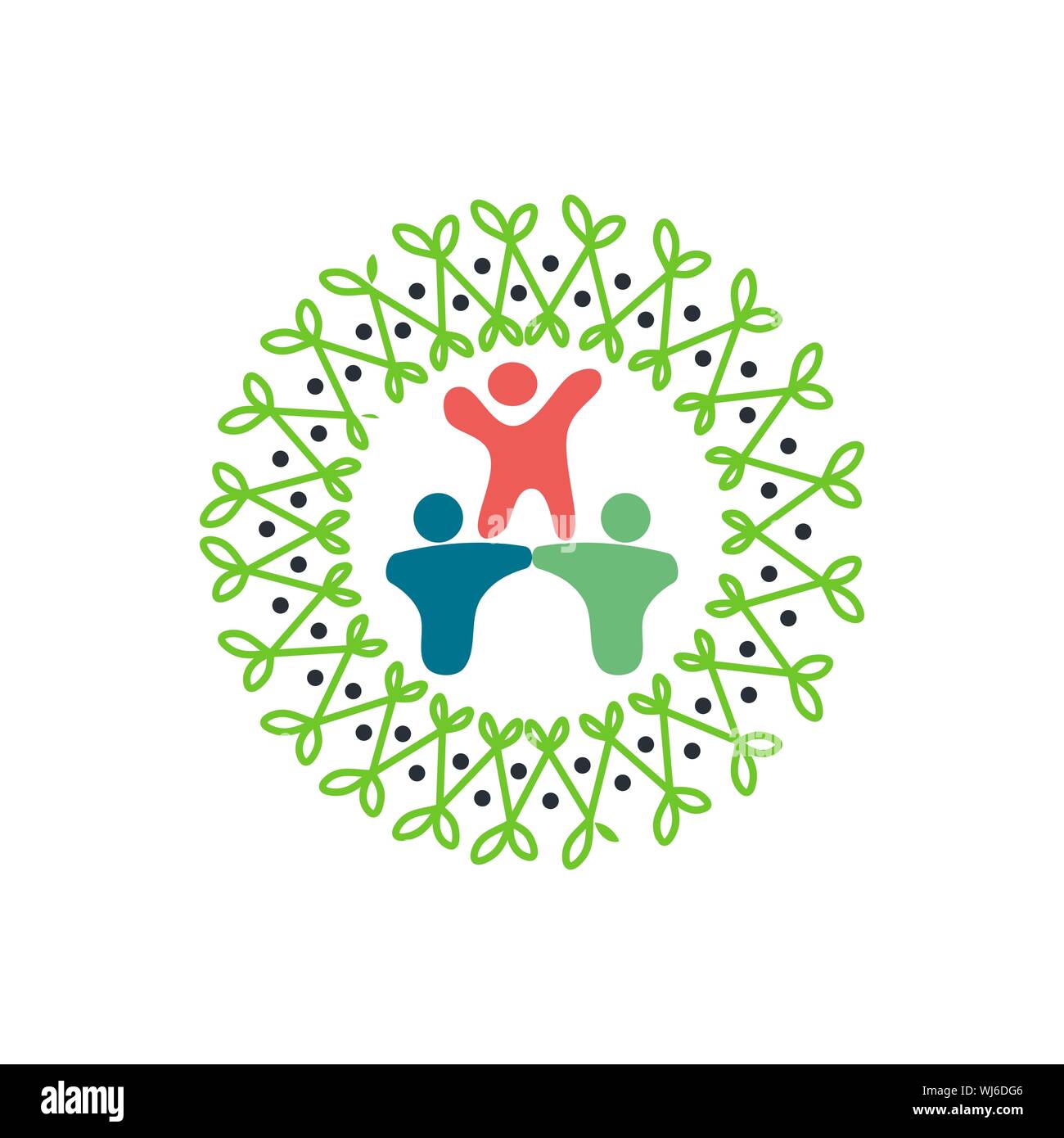 Trust Commitment Teamwork Together Business Illustration Vector Stock ...