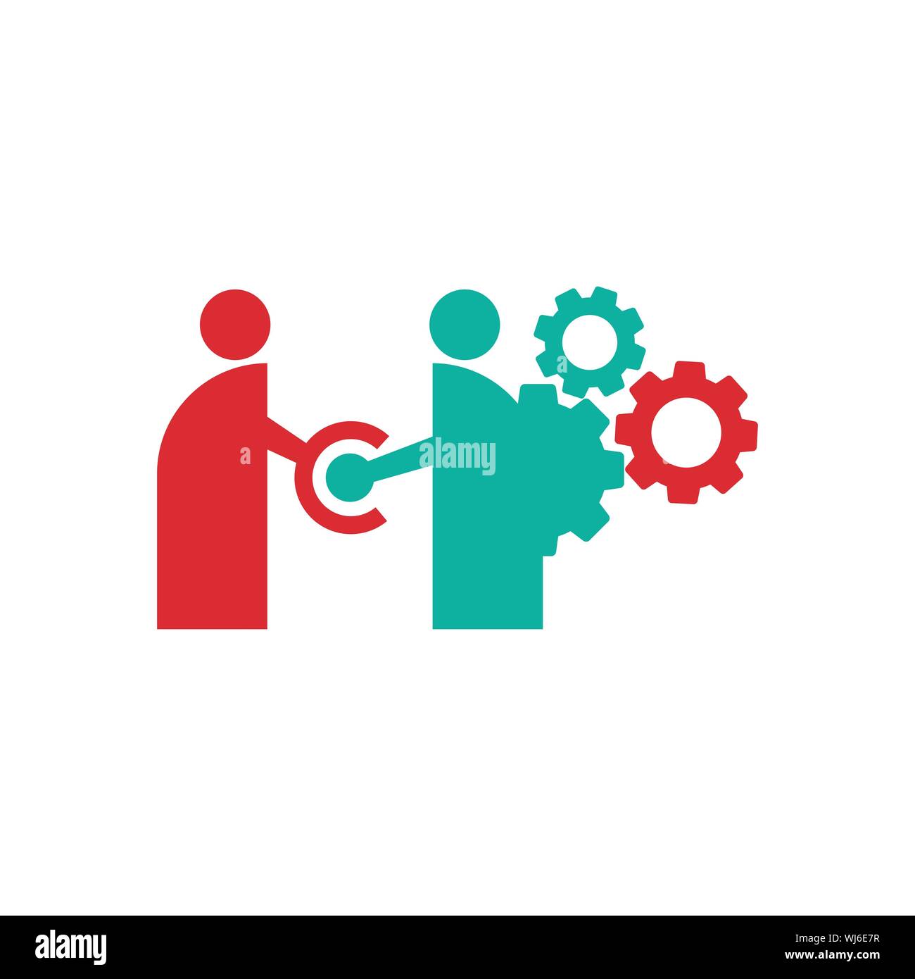 Trust Commitment Teamwork Together Business Illustration Vector Stock ...