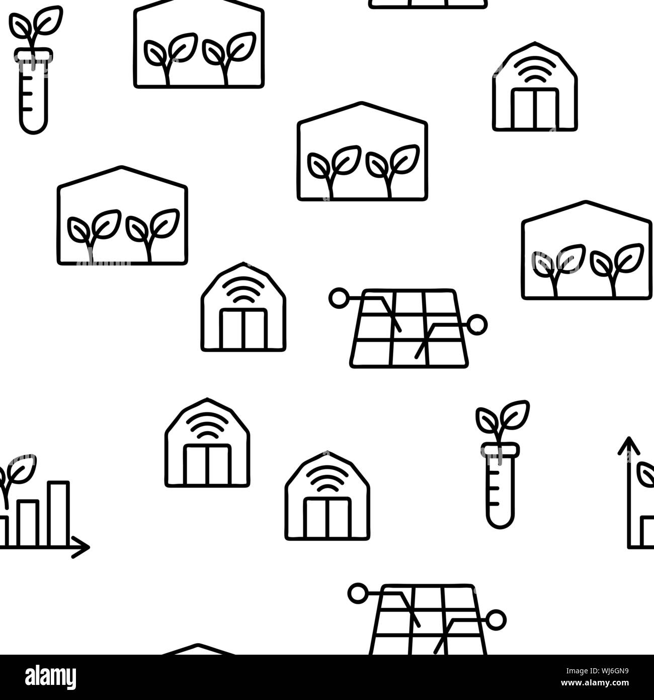 Smart Farm Vector Seamless Pattern Stock Vector Image & Art - Alamy
