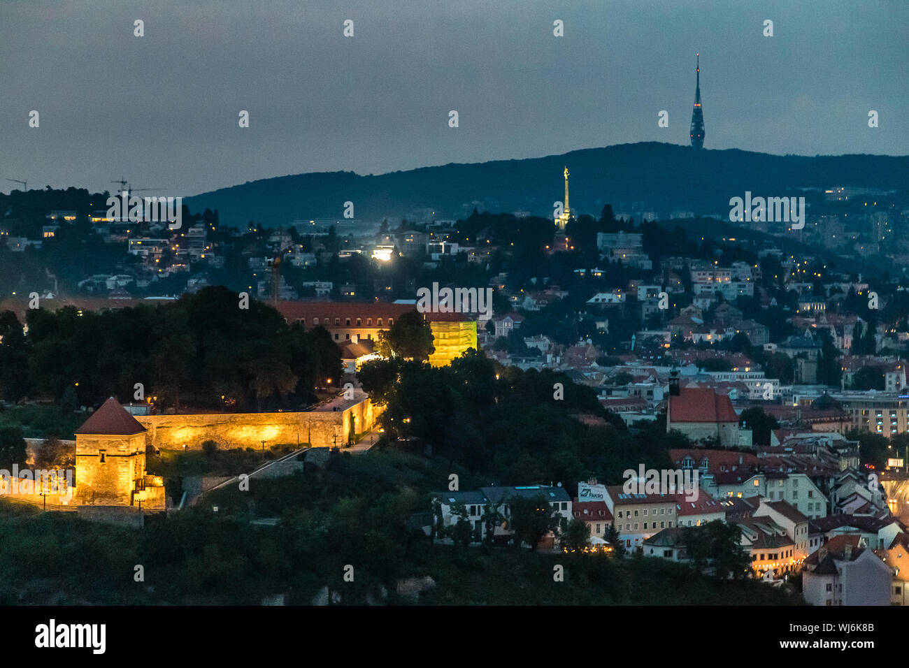 Night view of Bratislava, capital of Slovakia Stock Photo - Alamy