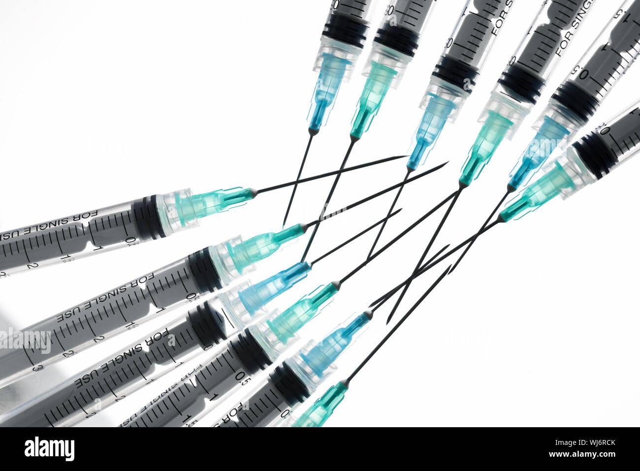 Close-up of a group of syringes Stock Photo - Alamy